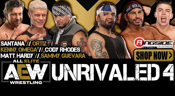 AEW Unrivaled 4 Up for Pre-Order on Ringside Collectibles – Wrestling ...