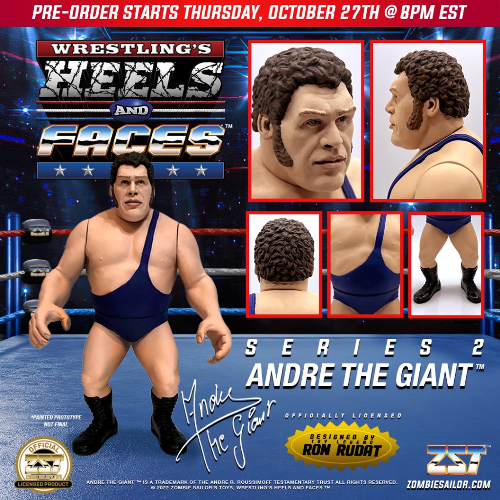 Pre-Order Now: Heels & Faces Retro Series 2: Andre the Giant, Kevin ...