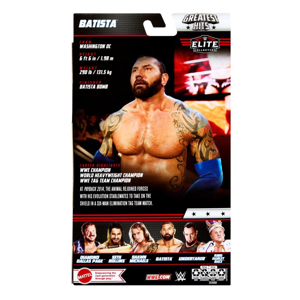 WWE Elite Greatest Hits 2 Photos: Batista, King Harley Race, Seth ...