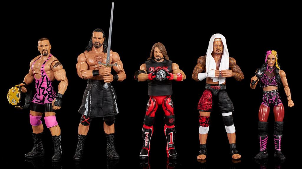 WWE Elite 104 Studio Shots: Bron Breakker, Solo Sikoa, Dakota Kai, AJ ...