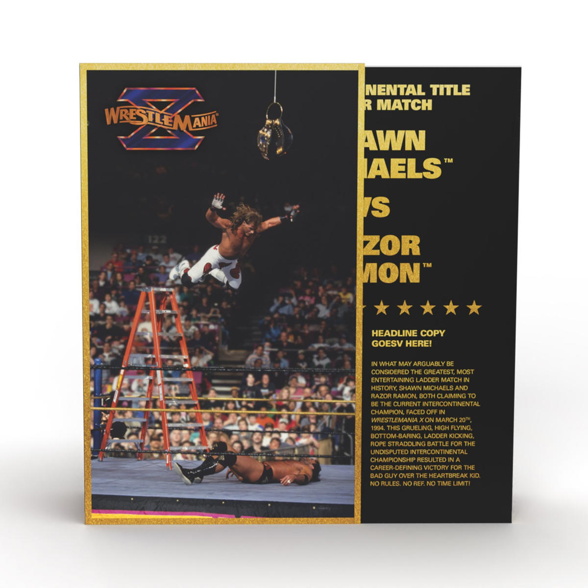 Pre-Order Alert: Shawn Michaels vs. Razor Ramon WWE WrestleMania X 2 ...