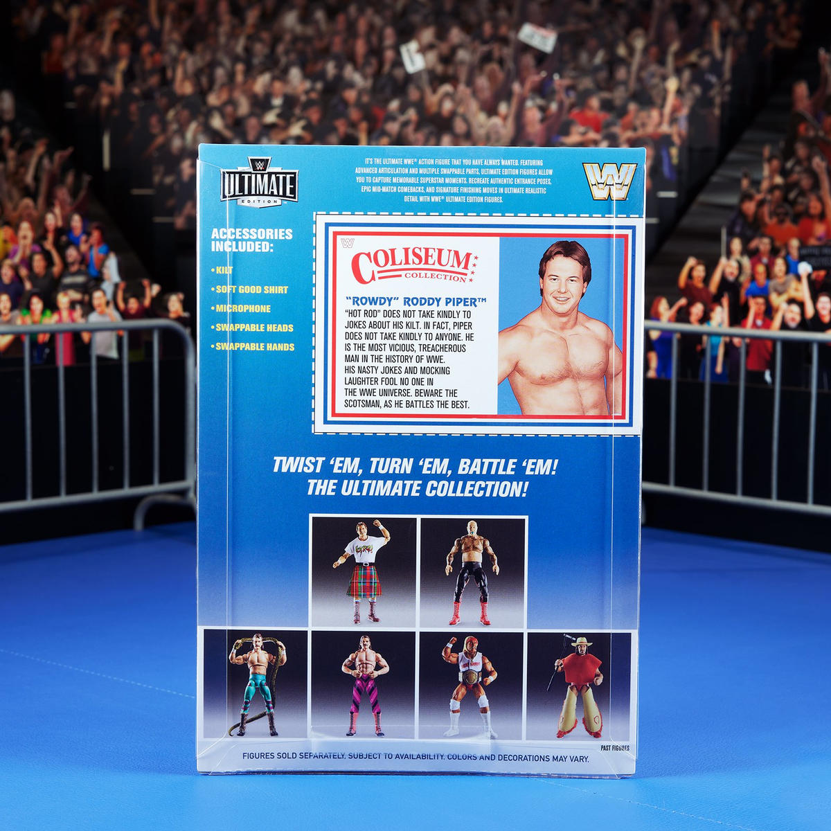 ‘Rowdy’ Roddy Piper & George The Animal Steele WWE Coliseum Collection ...