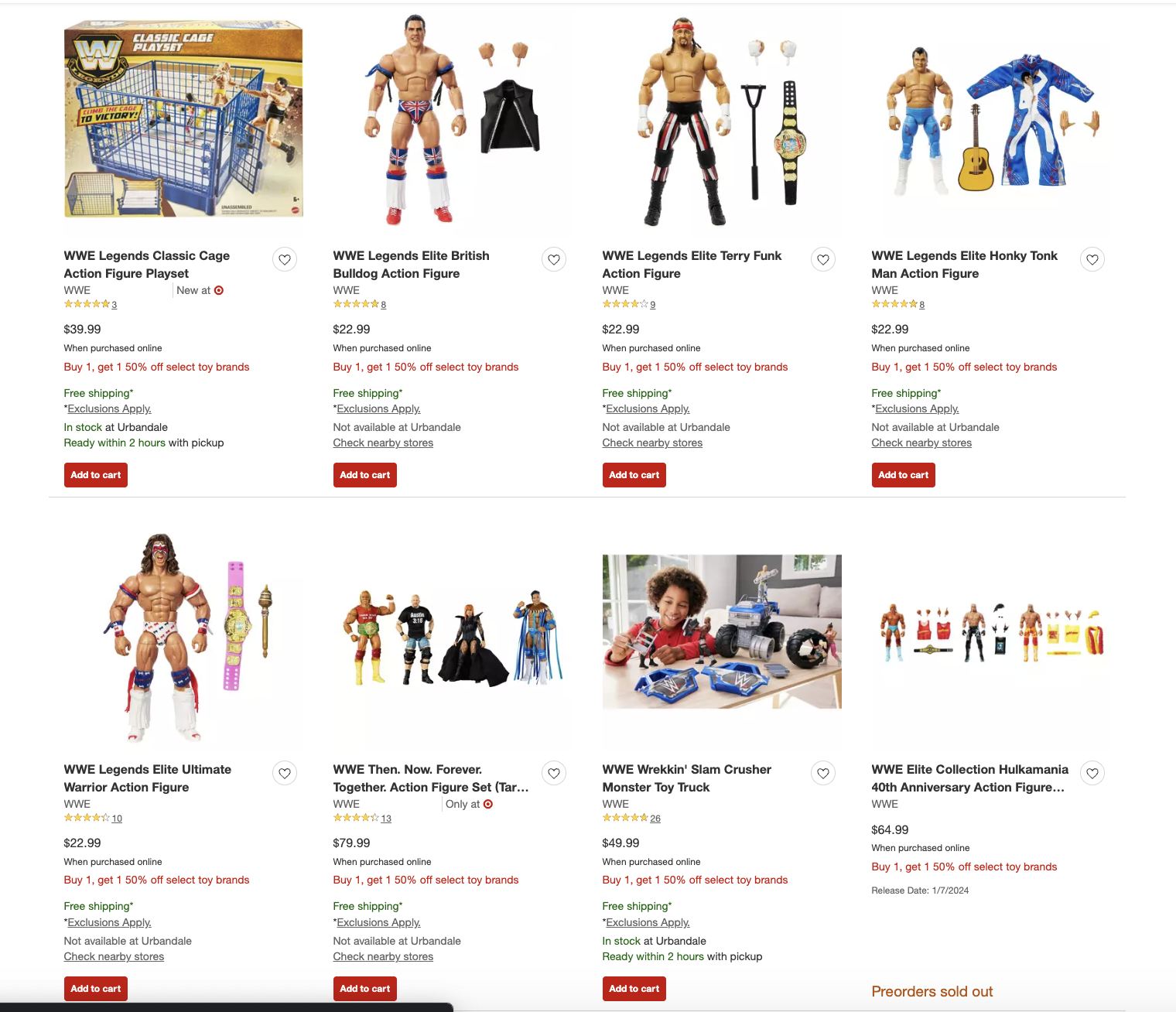 WWE and AEW Wrestling Figure Deals Start Ahead of Black Friday ...