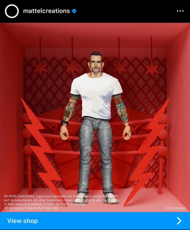 Mattel Creations Shares CM Punk Render Ahead of Revealed Event on March ...