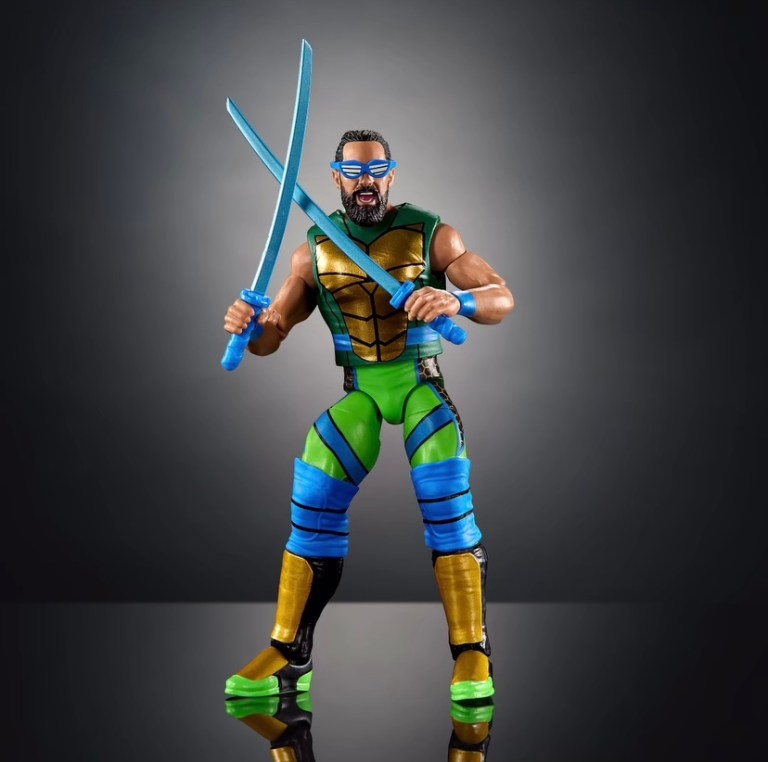 Images: WWE x Teenage Mutant Ninja Turtles Cody Rhodes, Seth Rollins ...