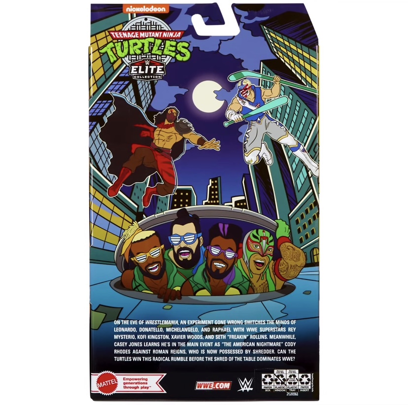 Images: WWE x Teenage Mutant Ninja Turtles Cody Rhodes, Seth Rollins ...