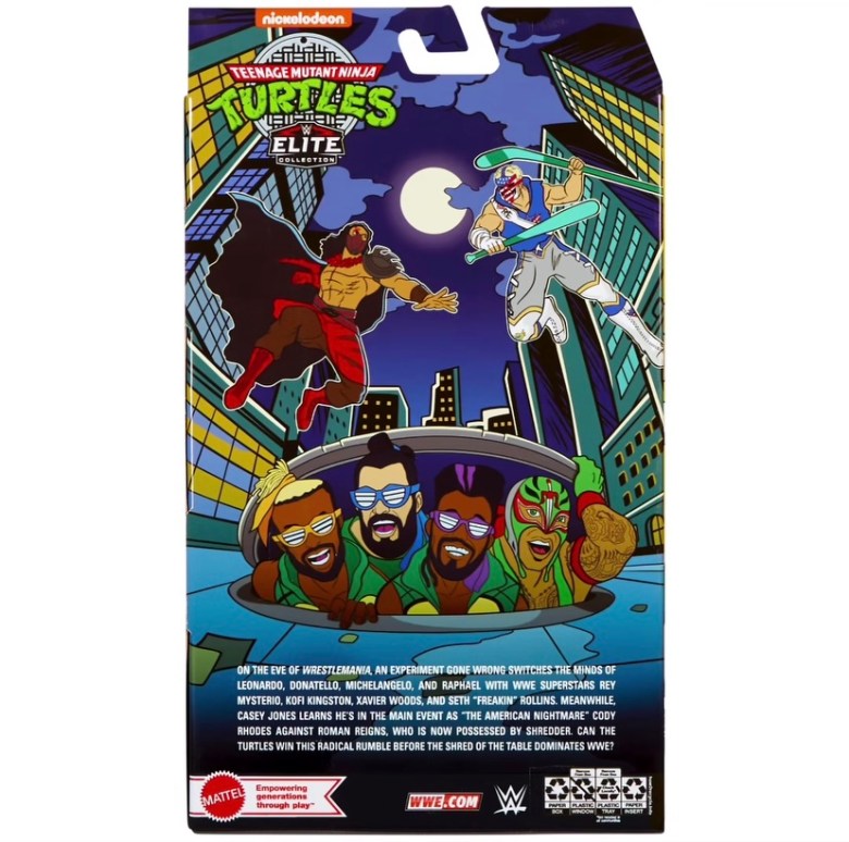 Images: WWE x Teenage Mutant Ninja Turtles Cody Rhodes, Seth Rollins ...