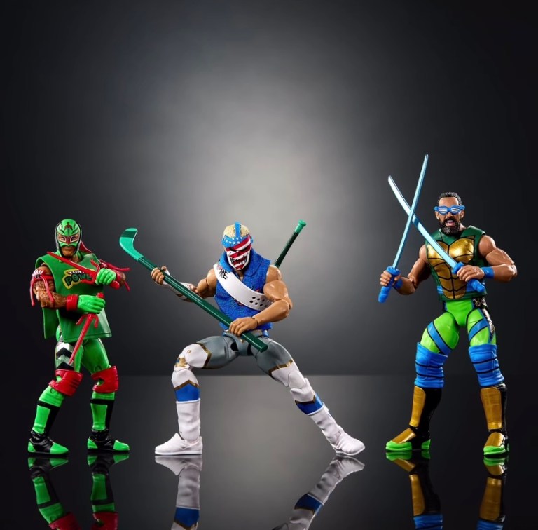 Images: WWE x Teenage Mutant Ninja Turtles Cody Rhodes, Seth Rollins ...
