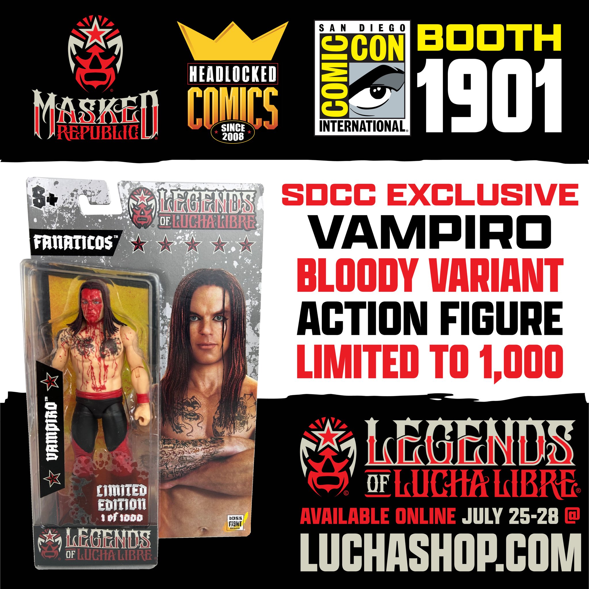 Bloody Vampiro San Diego Comic Con Exclusive – Wrestling Figure News