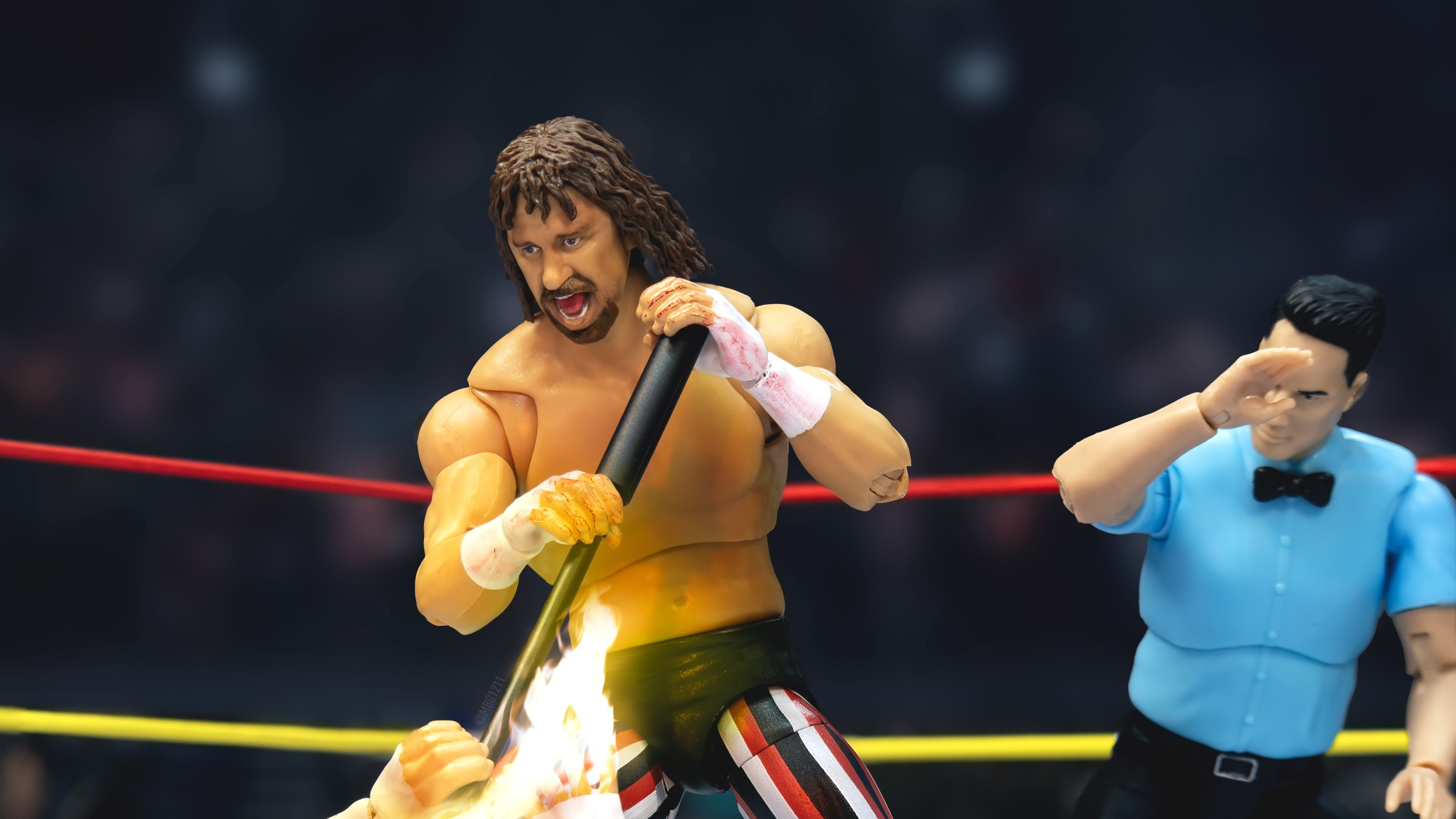Terry Funk vs. Cactus Jack Death Match in Figure Photography ...