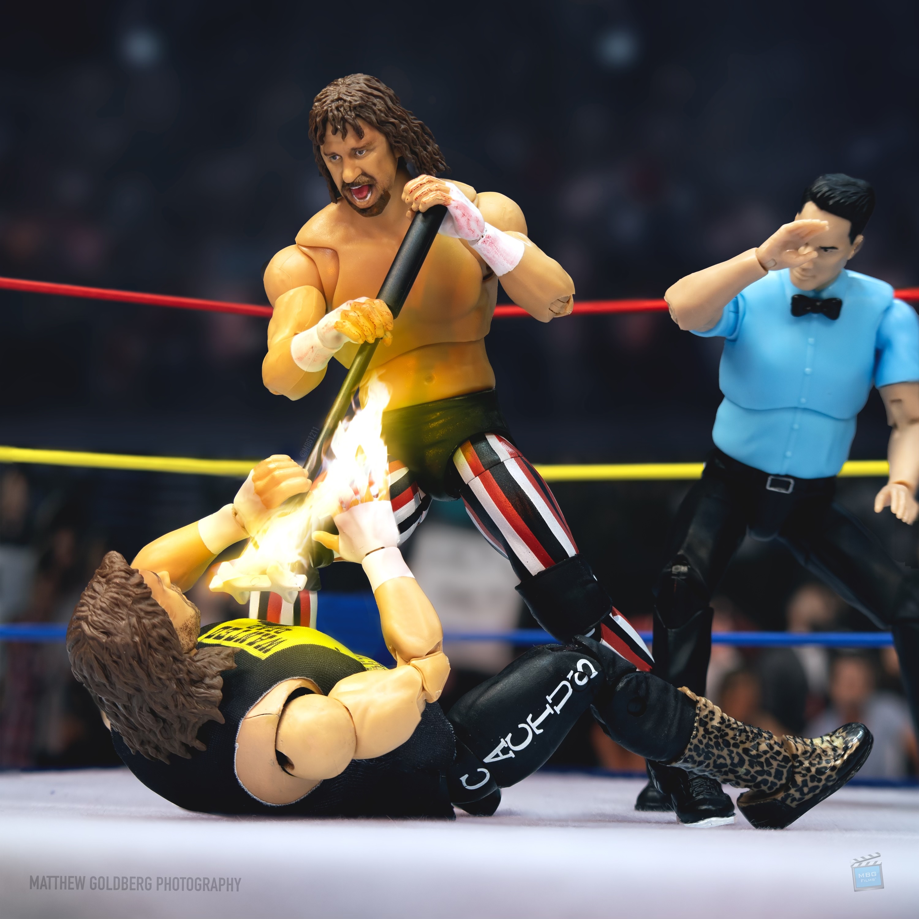 Terry Funk vs. Cactus Jack Death Match in Figure Photography ...