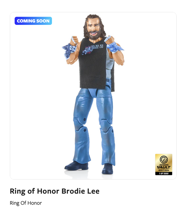 Coming Soon: Brodie Lee Jazwares Vault AEW ROH Exclusive Figure ...