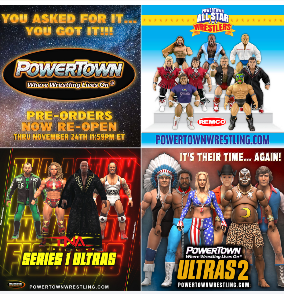 PowerTown Re-Opens Pre-Orders for TNA, Ultras 2 & Remcos – Wrestling Figure News