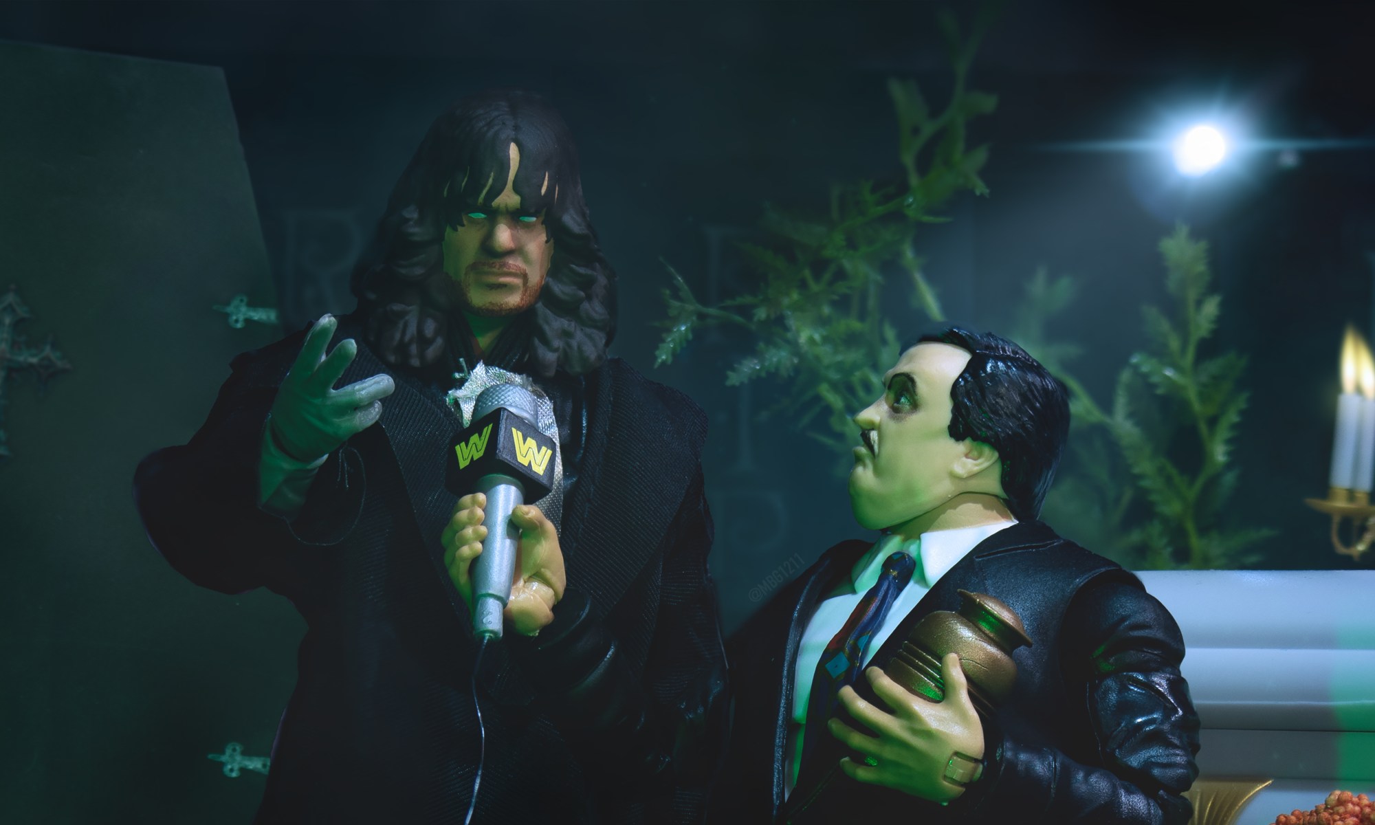 The Undertaker & Paul Bearer in the Funeral Parlor in Figure ...