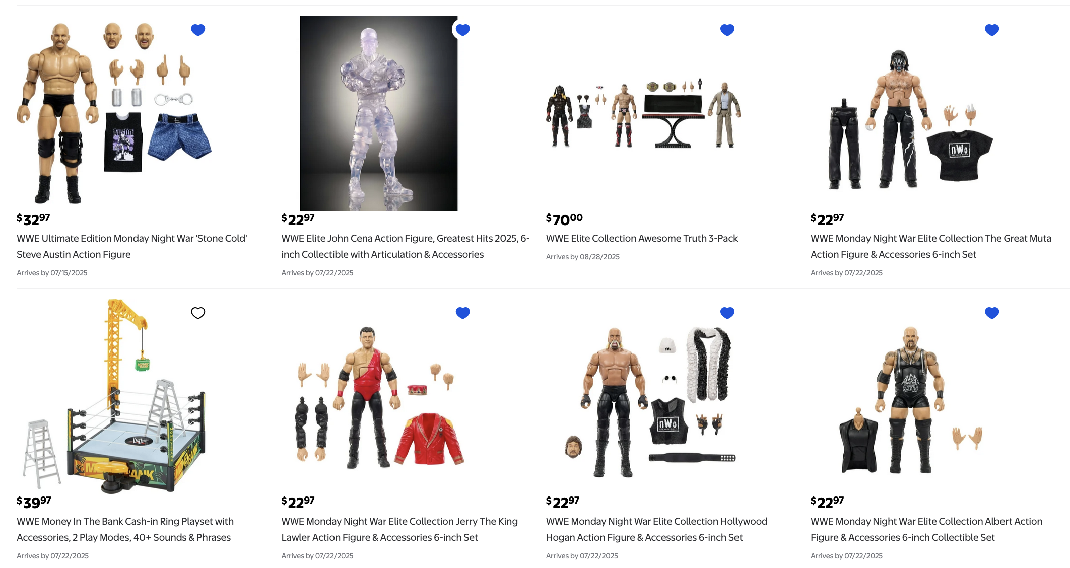 Walmart Collector Con WWE Cheat Sheet: Monday Night War Elites, Stone ...