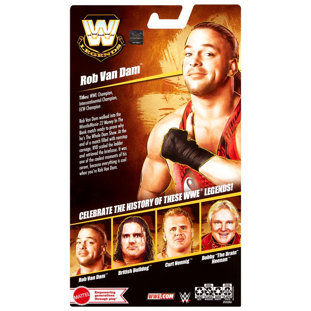 Photos: WWE Elite Legends 29: Rob Van Dam, British Bulldog, Curt Hennig ...