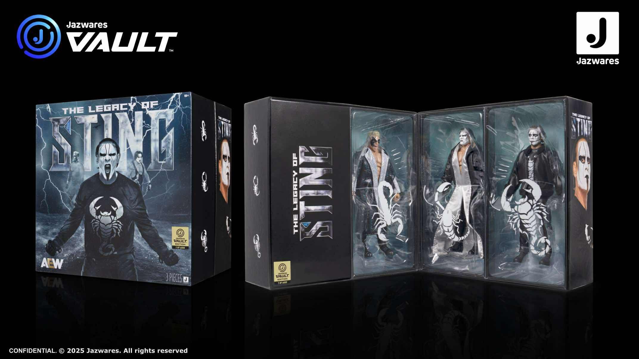Legacy of Sting 3-Pack Hits Jazwares Vault – Wrestling Figure News