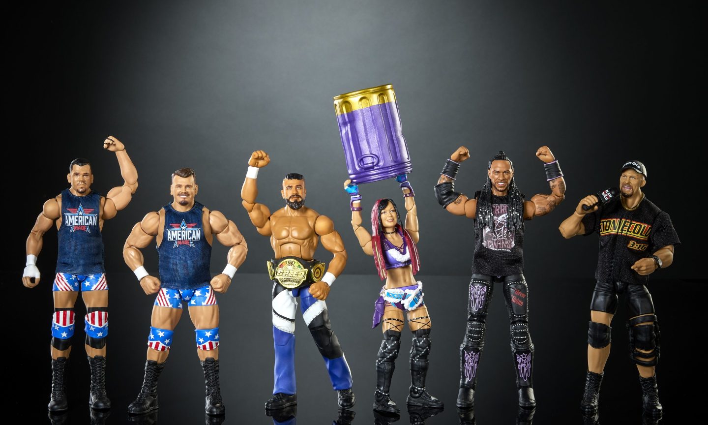 Photos: WWE Elite 122 Stone Cold Steve Austin, Creed Brothers, Andrade ...