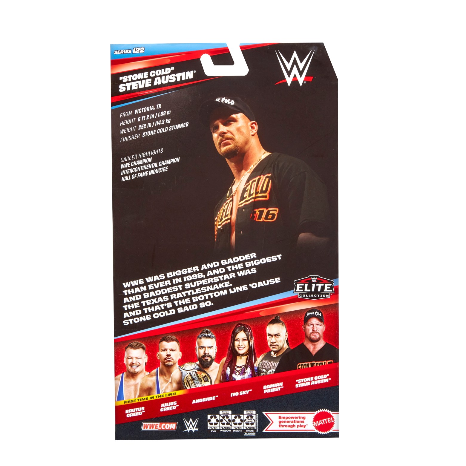 Photos: WWE Elite 122 Stone Cold Steve Austin, Creed Brothers, Andrade ...